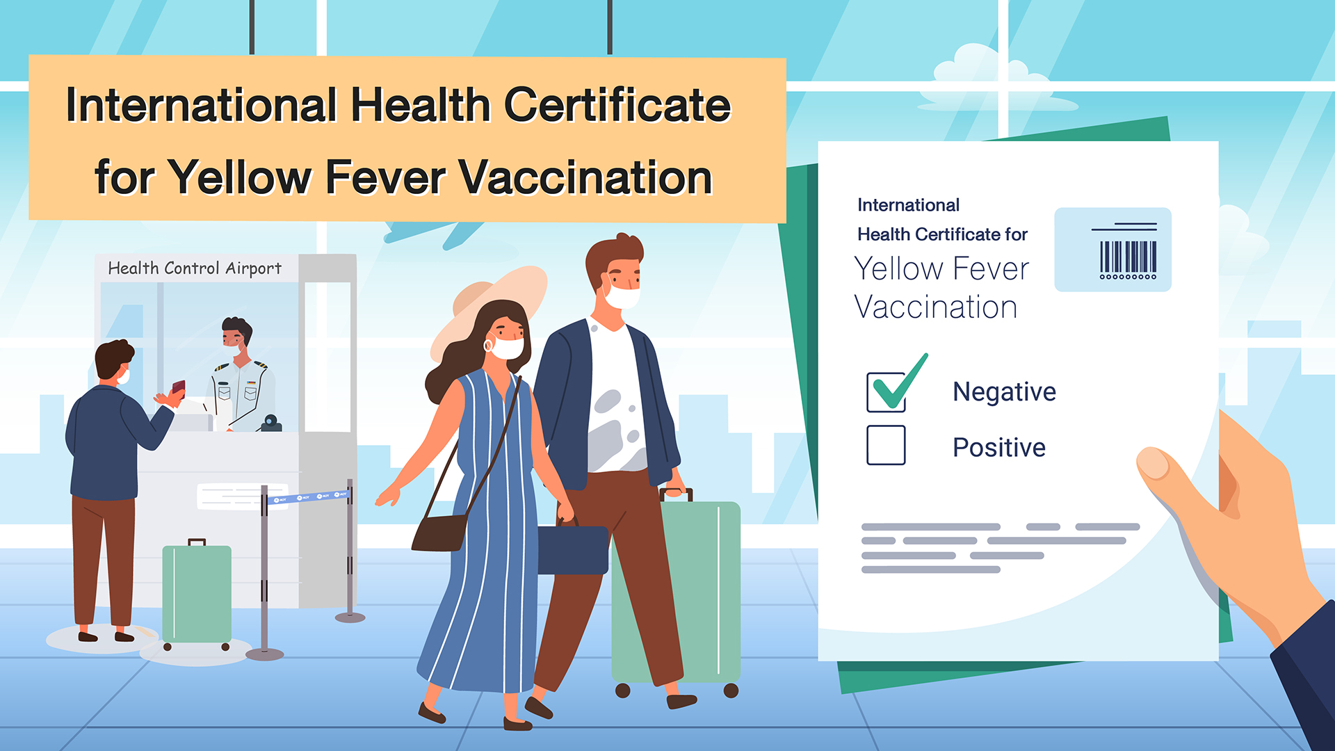 The countries of regions that are in the Yellow Fever Zone